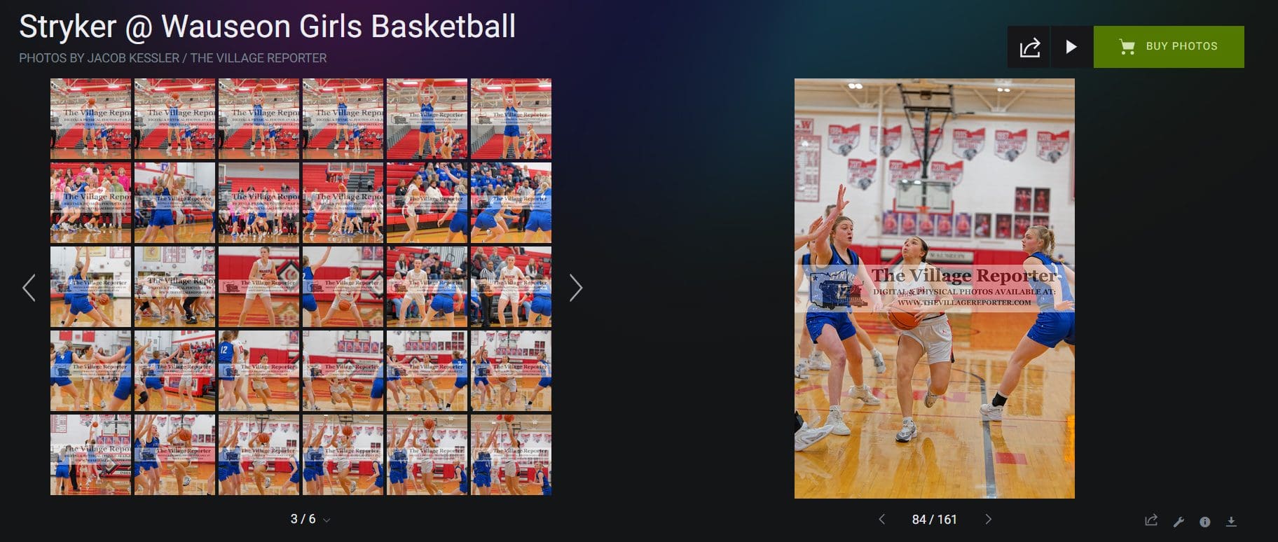 Stryker @ Wauseon Girls Basketball - West Unity Ohio